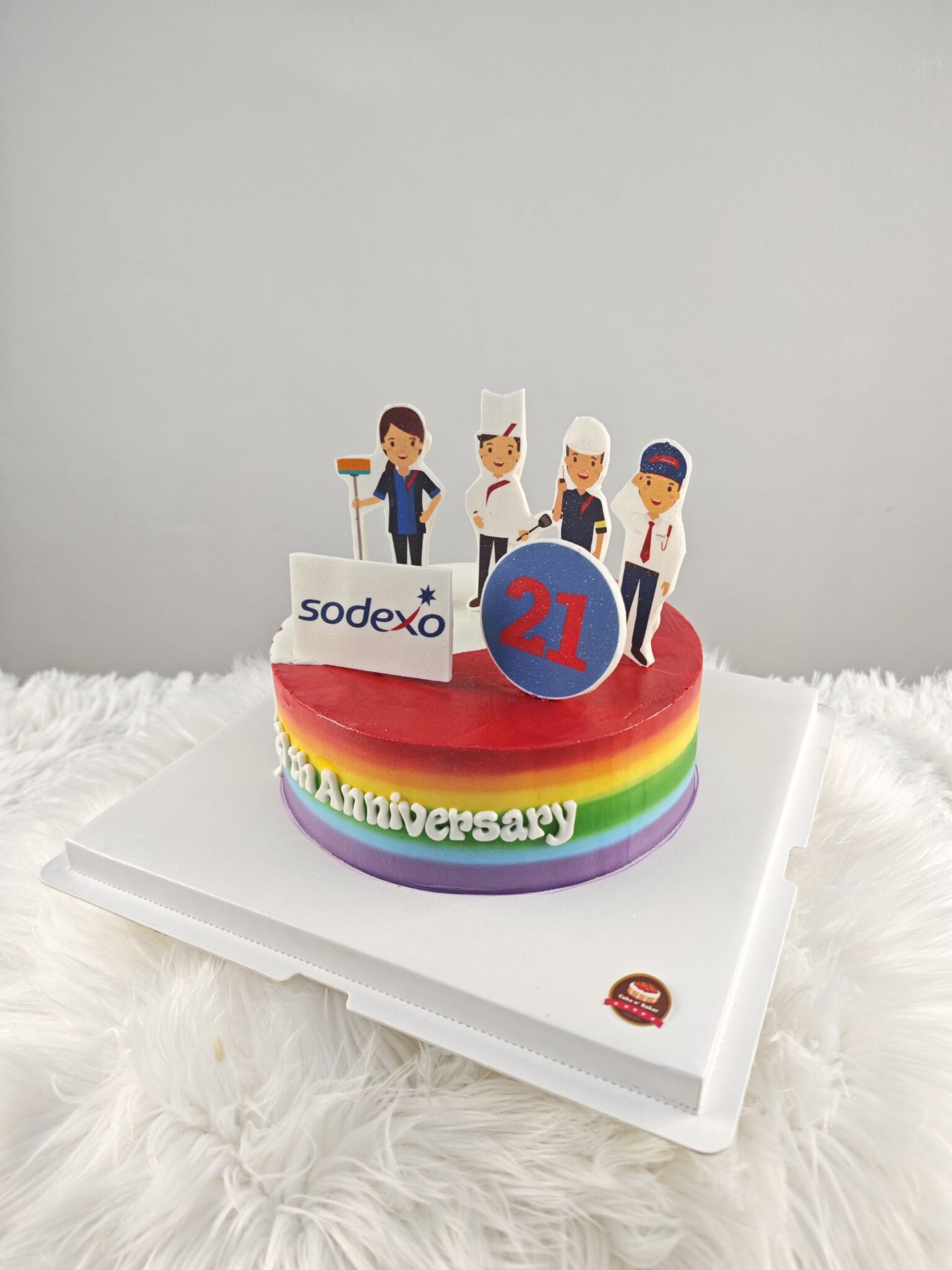 เค้กฉลองครบรอบ21ปี sodexo • Cake n' Baker