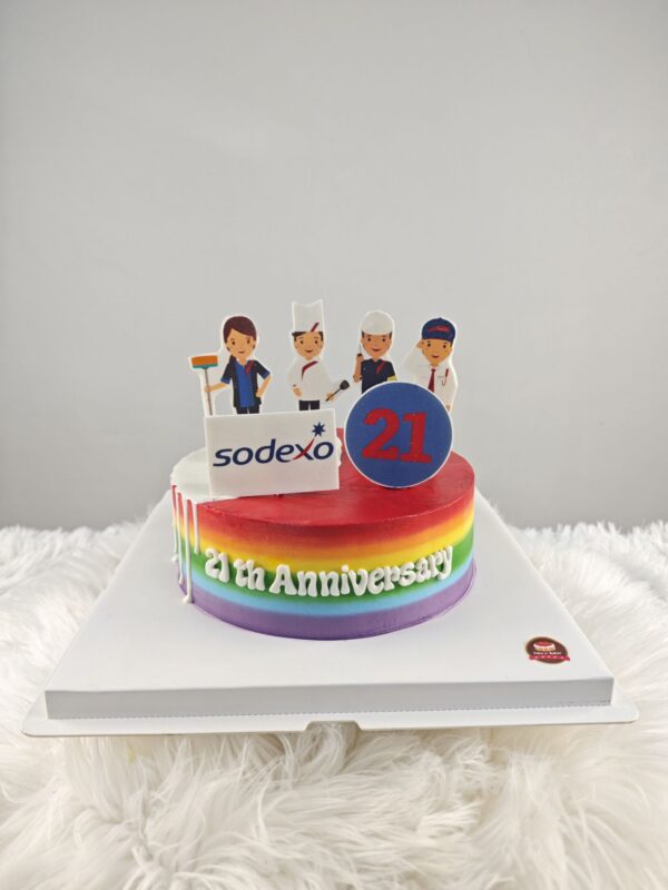 เค้กฉลองครบรอบ21ปี sodexo • Cake n' Baker
